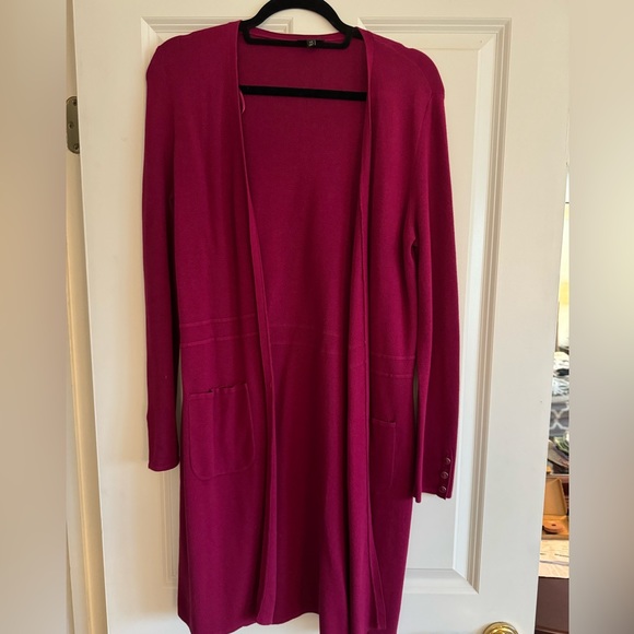 Talbots | Sweaters | Talbots Long Cardigan Size Xs But Runs Big Fuchsia ...